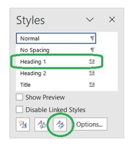 How to adjust the appearance of headings in MS Word styles – V.A. Editing